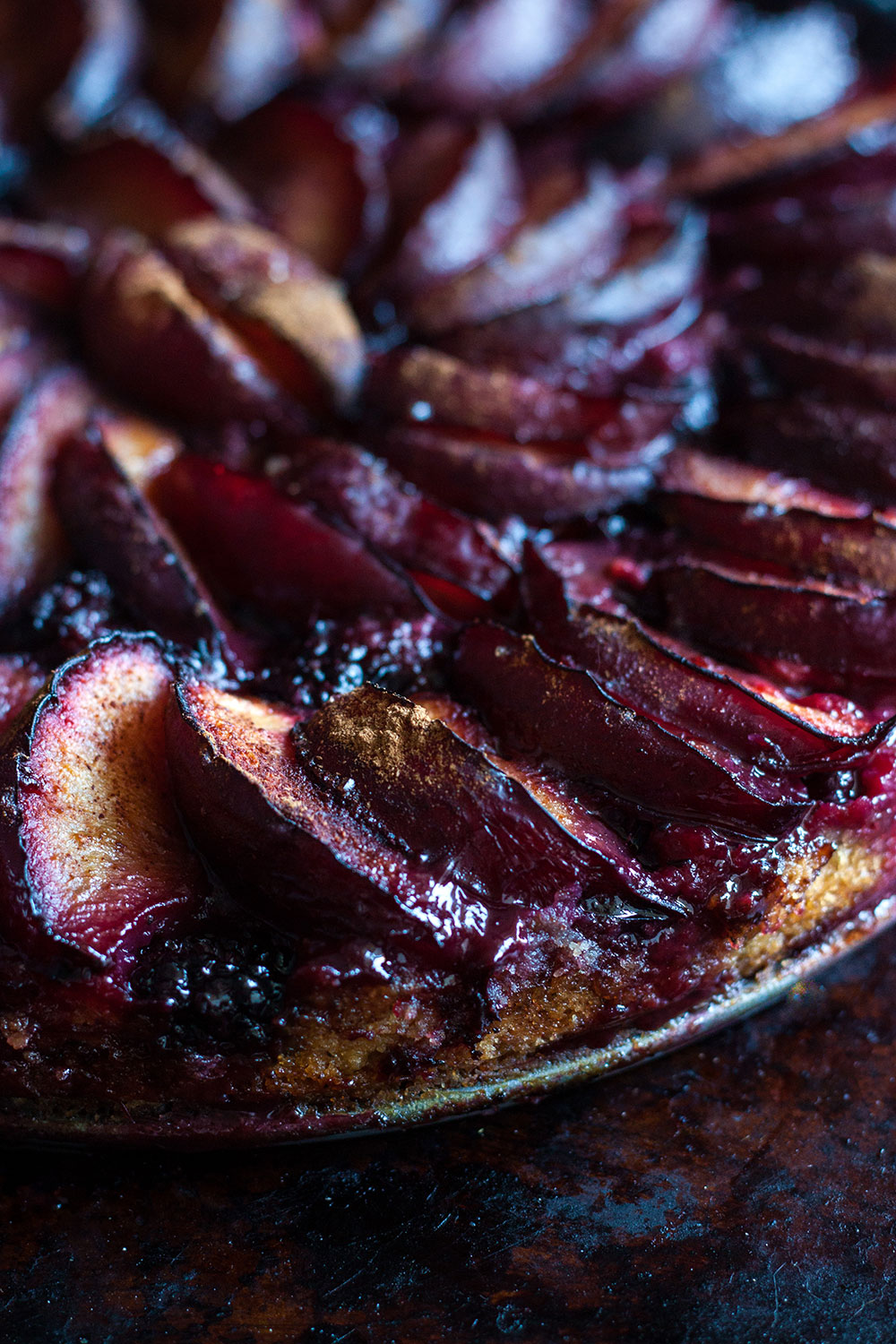 A Little Bit Sweet. Rosemary Shortbread Cake with Plum + Blackberry ...